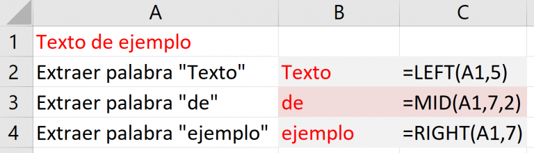 Funciones de texto en excel y google sheets (IZQUIERDA, DERECHA, EXTRAE) - Business Intelligence MX